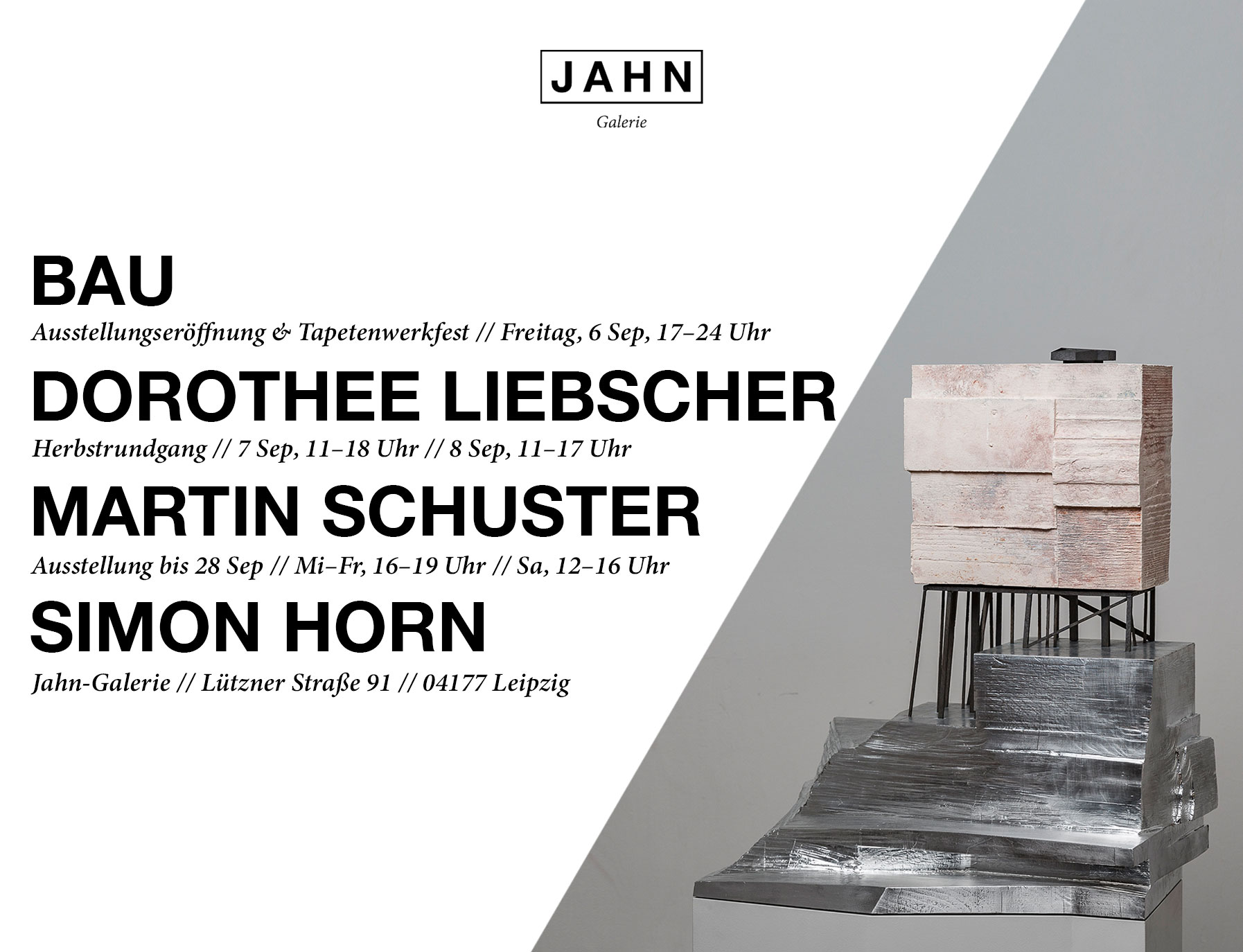 BAU in der Jahn-Galerie Leipzig — Martin Schuster